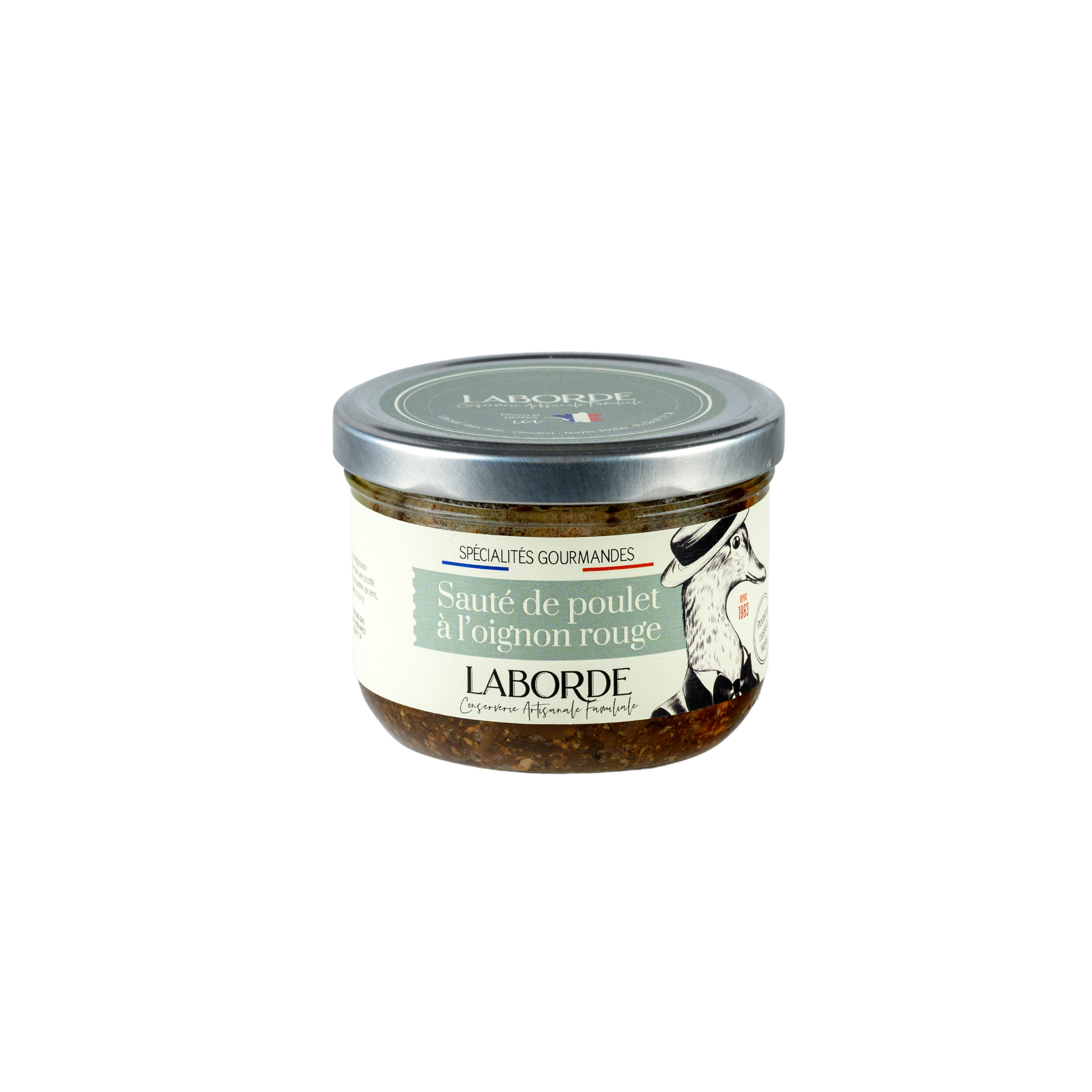 Sauté de poulet á l'oignon rouge - Hähnchenragout mit roten Zwiebeln